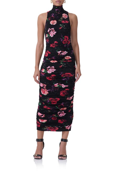 Red Floral Dresses for Women