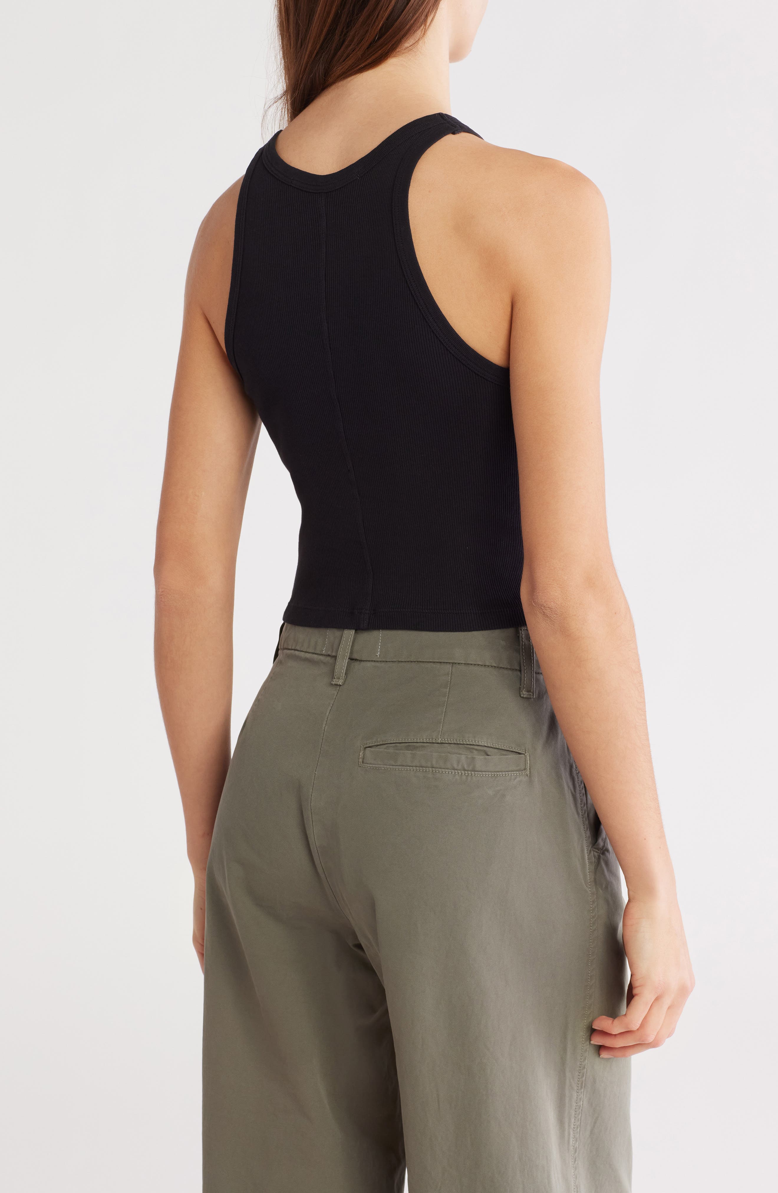 SLVRLAKE Cotton Ribbed Crop Tank | Nordstromrack