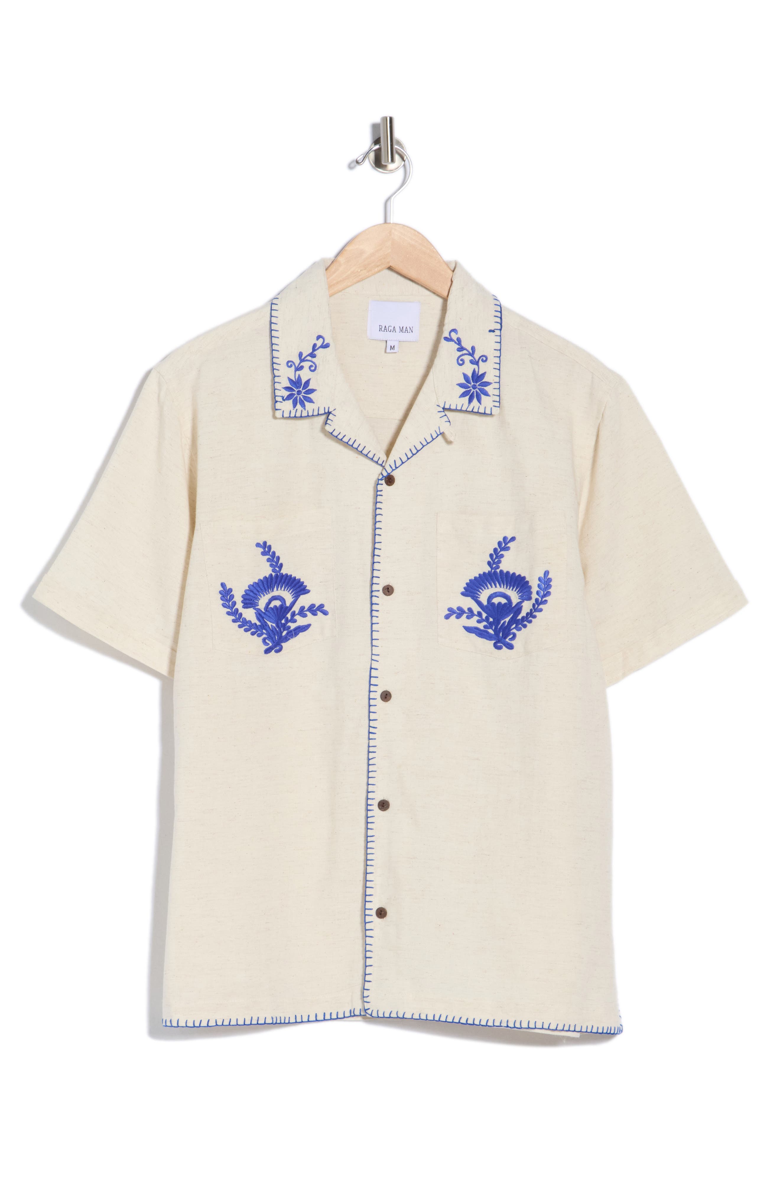 Gopal Embroidered Camp shirt (Men) | Nordstromrack