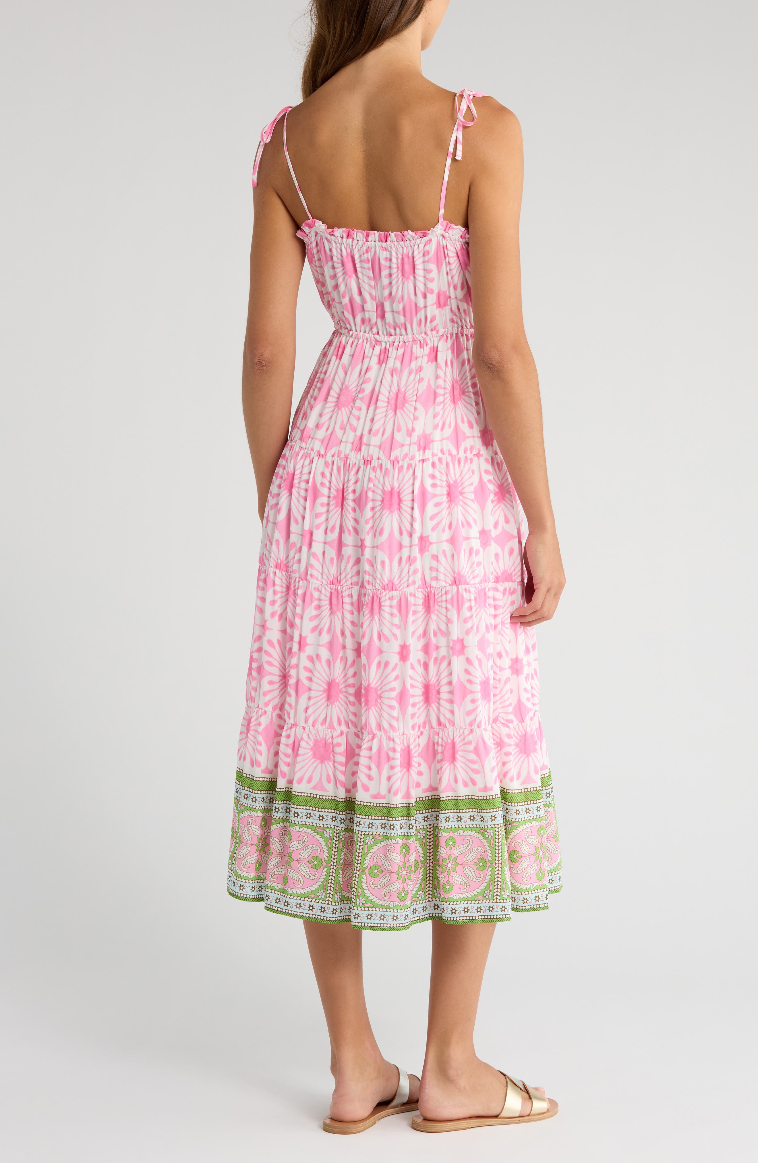 ALICIA BELL Holiday Tie Strap Midi Dress | Nordstromrack