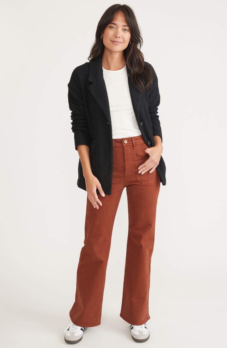 Marine Layer Bird's Eye Notch Lapel Blazer | Nordstromrack