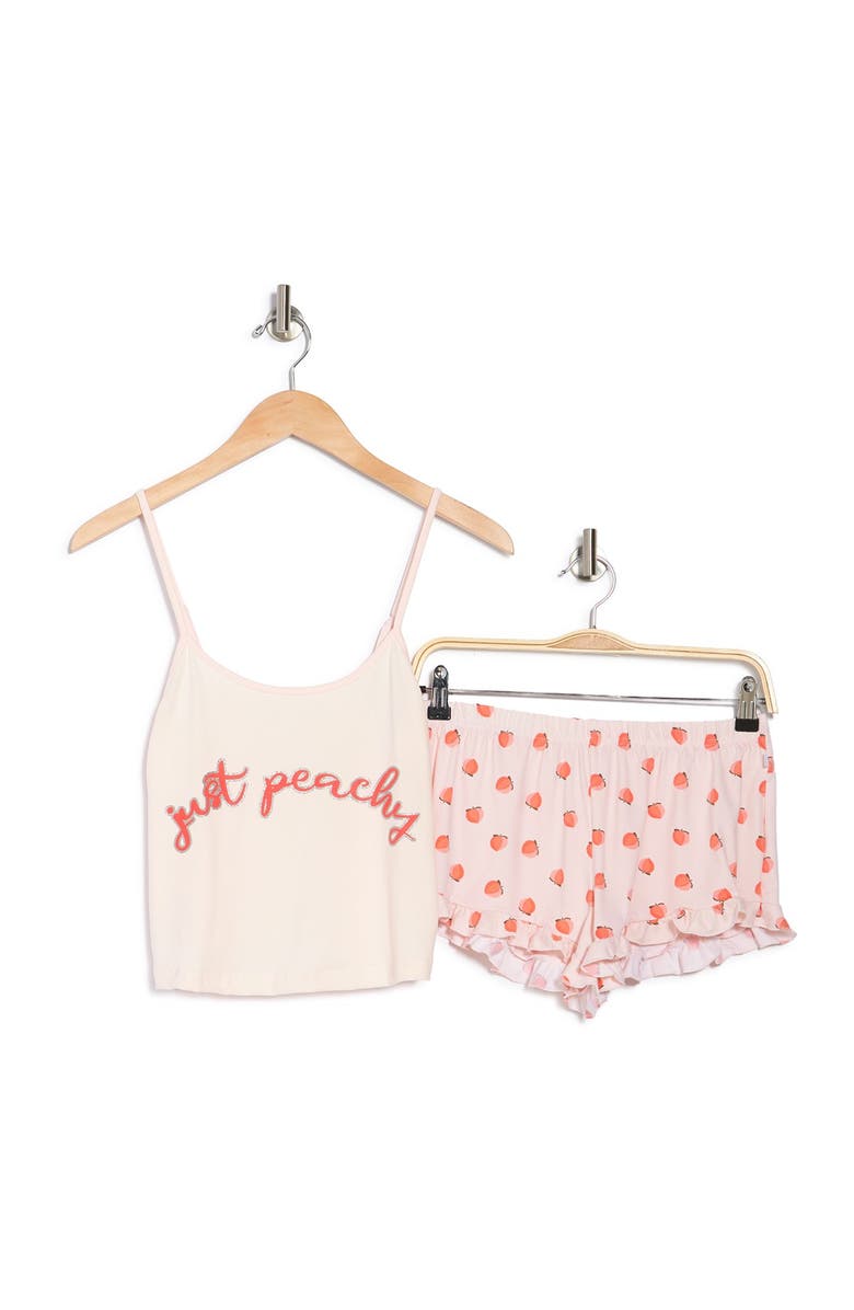 FRENCH AFFAIR Just Peachy Camisole & Shorts Pajama 2-Piece Set ...