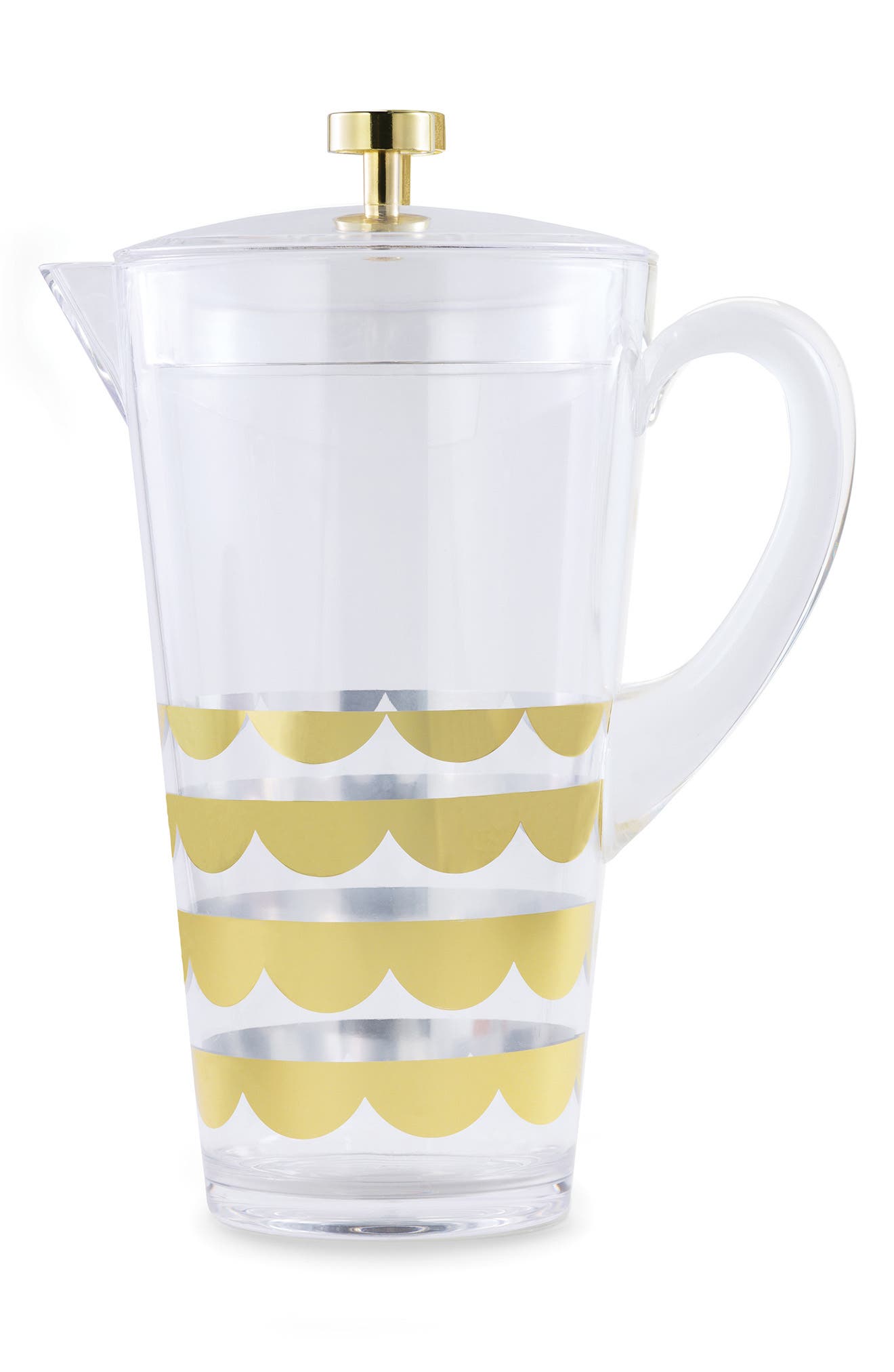 Kate Spade New York gold scallop acrylic pitcher | Nordstromrack