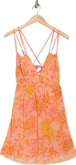 Lost + Wander Peony Delight Strappy Minidress | Nordstromrack