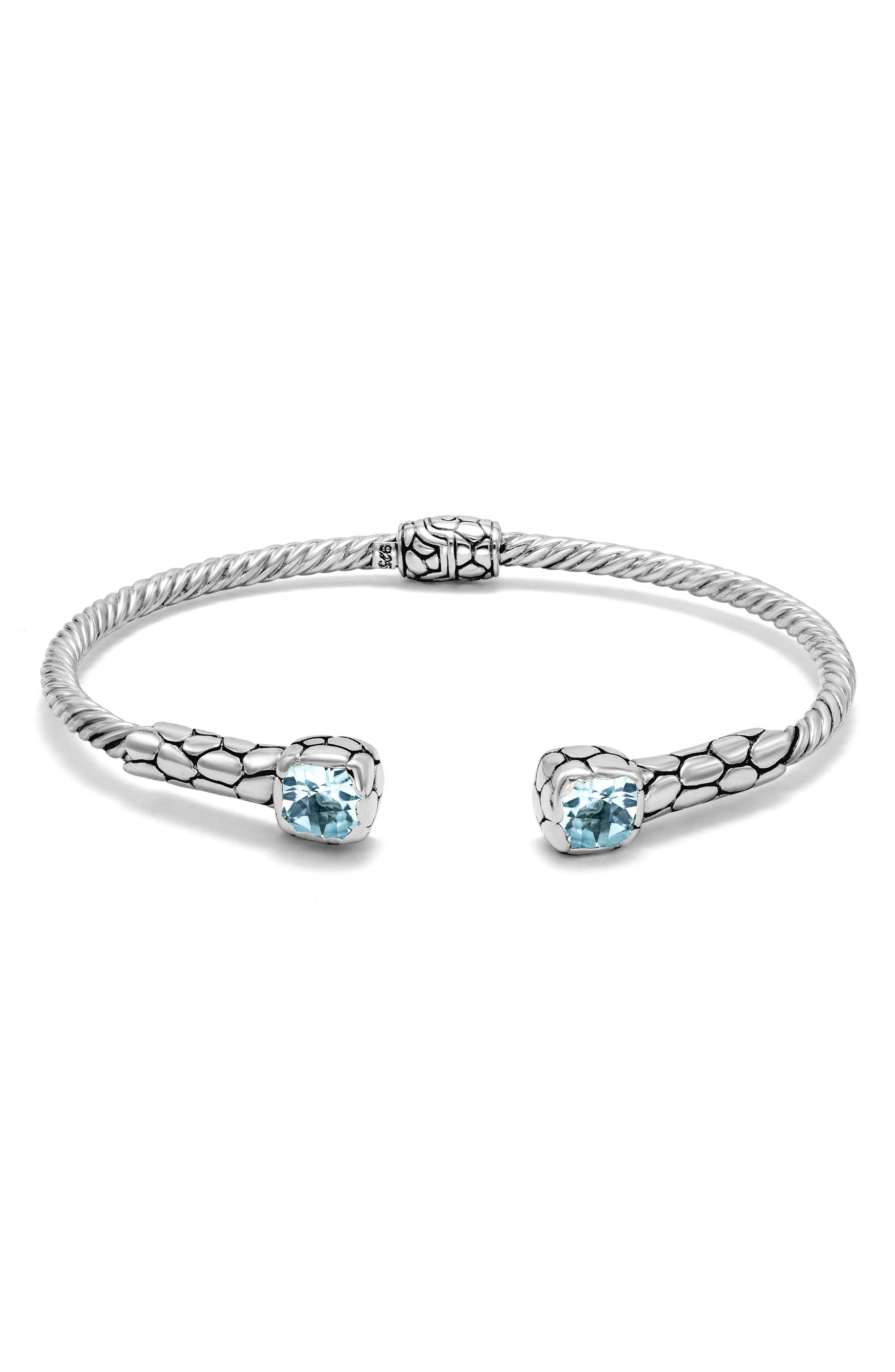 SAMUEL B. Pebble Blue Topaz Bangle Bracelet | Nordstromrack