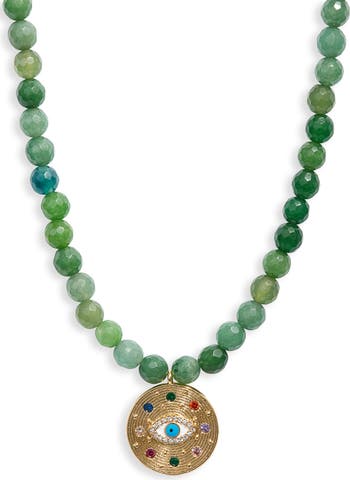 VIDAKUSH Eyes on Me Jade Necklace Nordstrom