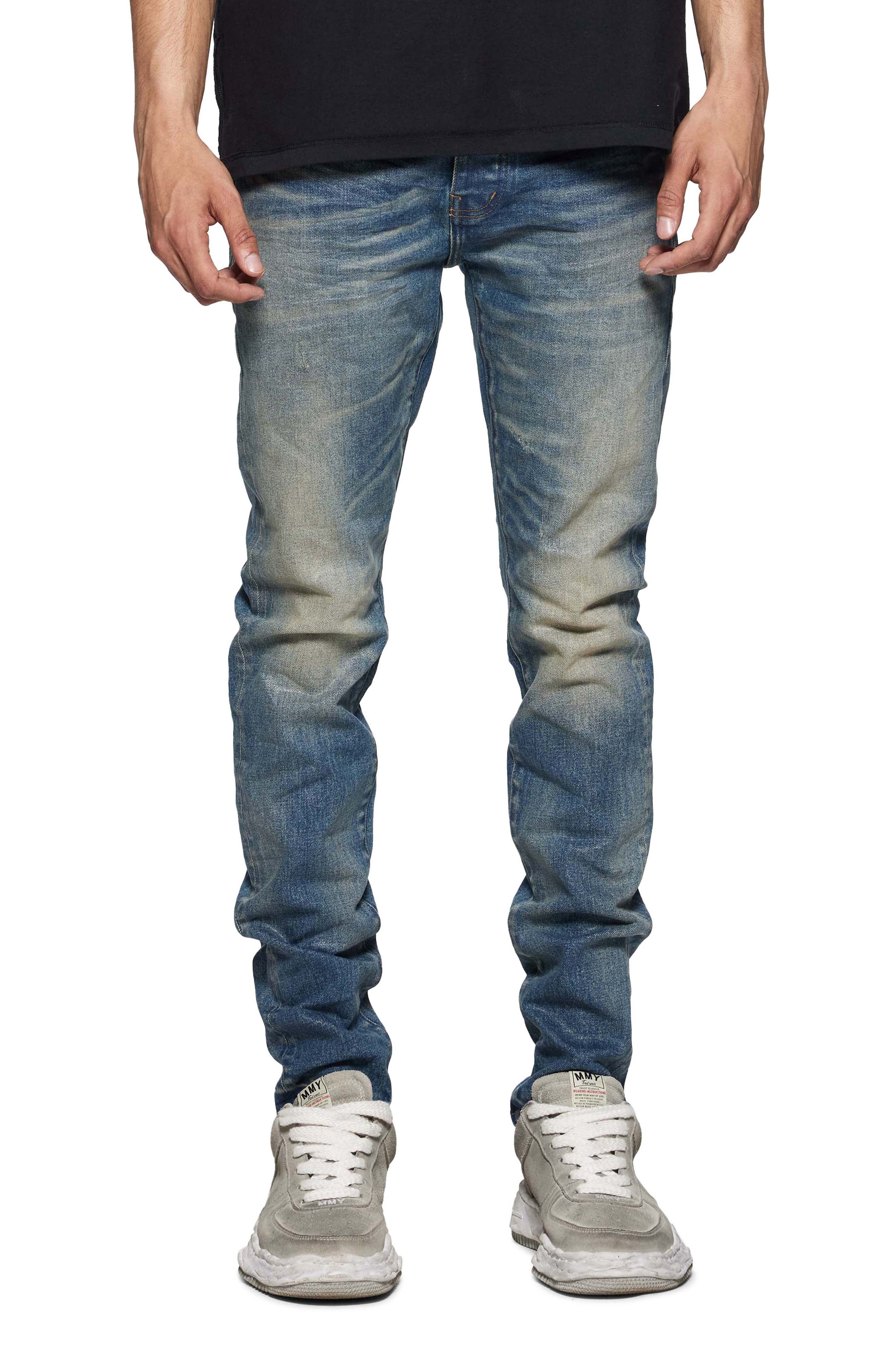 PURPLE BRAND Southgate Worn Coated Skinny Jeans | Nordstromrack
