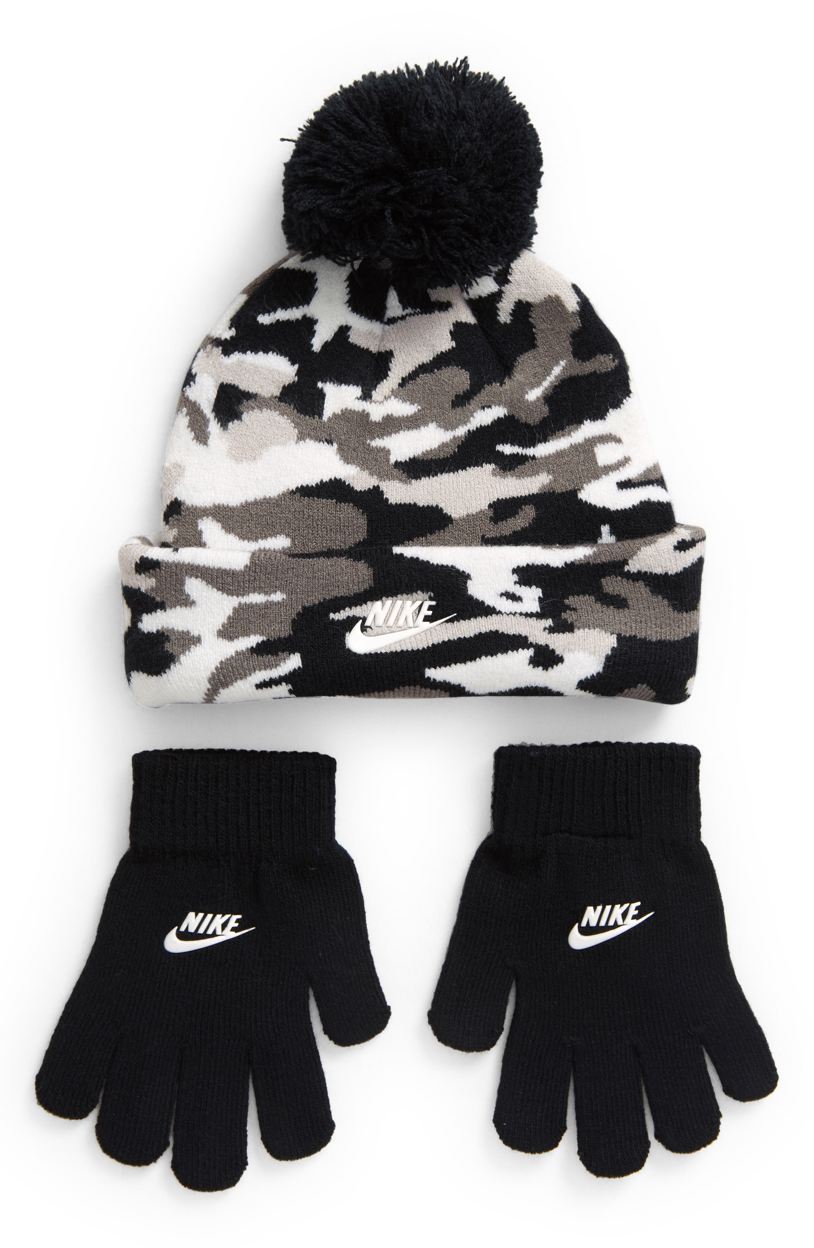 Nike Kids' Camo Beanie & Gloves Set | Nordstromrack