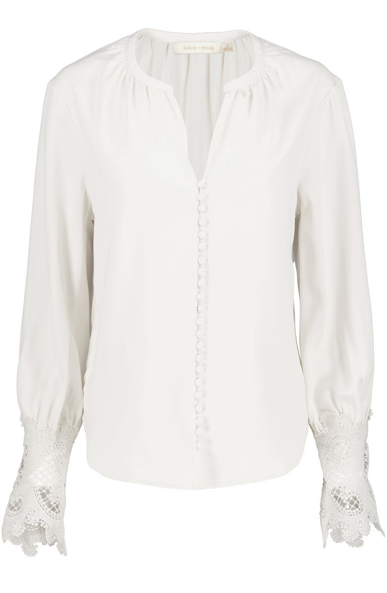 Bishop + Young Ariel Lace Detail Blouse | Nordstrom