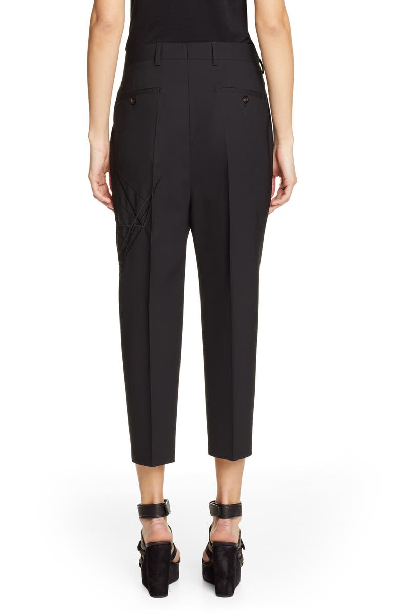 Rick Owens Astaire Crop Stretch Wool Pants | Nordstrom