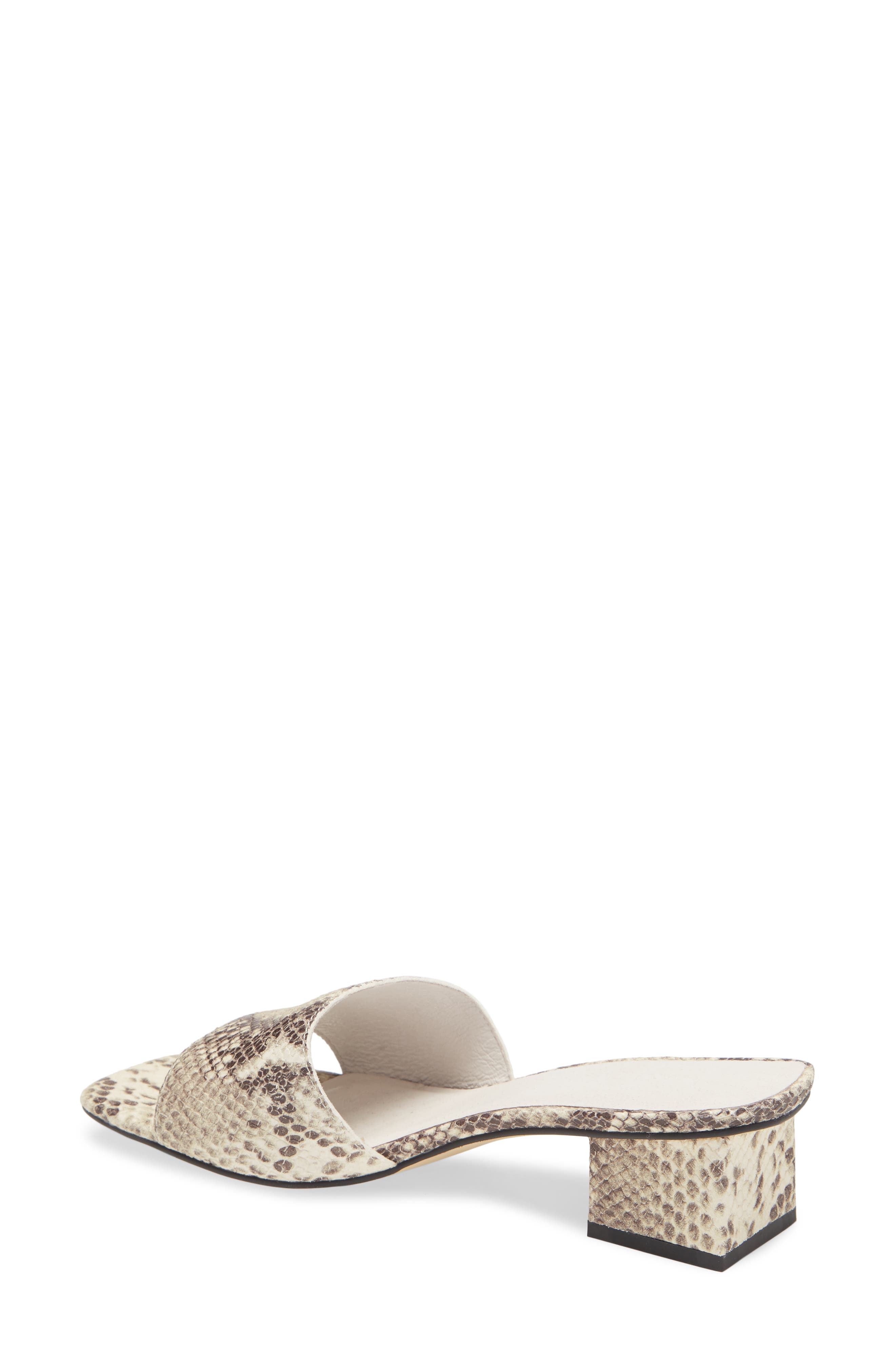 Chocolat Blu Cali Snake Embossed Slide Sandal (Women) | Nordstromrack
