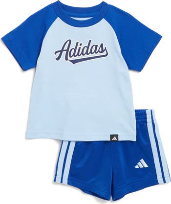 adidas Raglan Graphic T-Shirt & Shorts Set | Nordstromrack