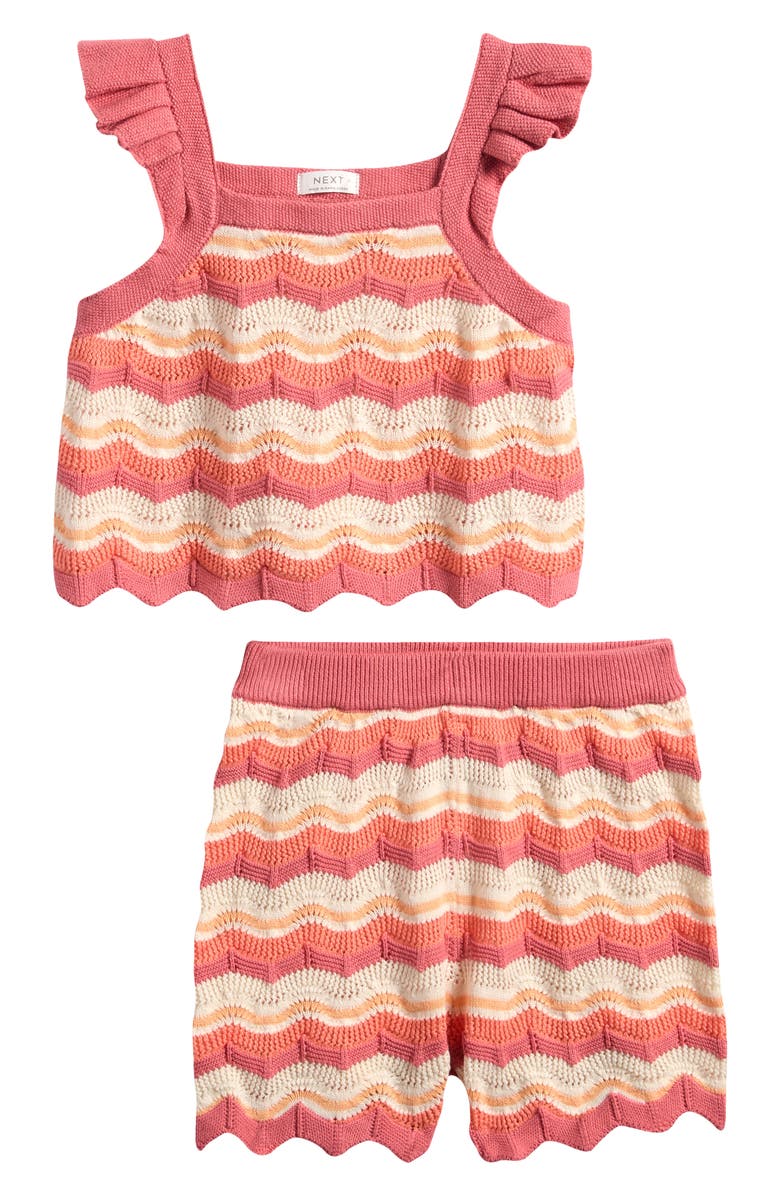 NEXT Kids' Striped Open Knit Set | Nordstromrack