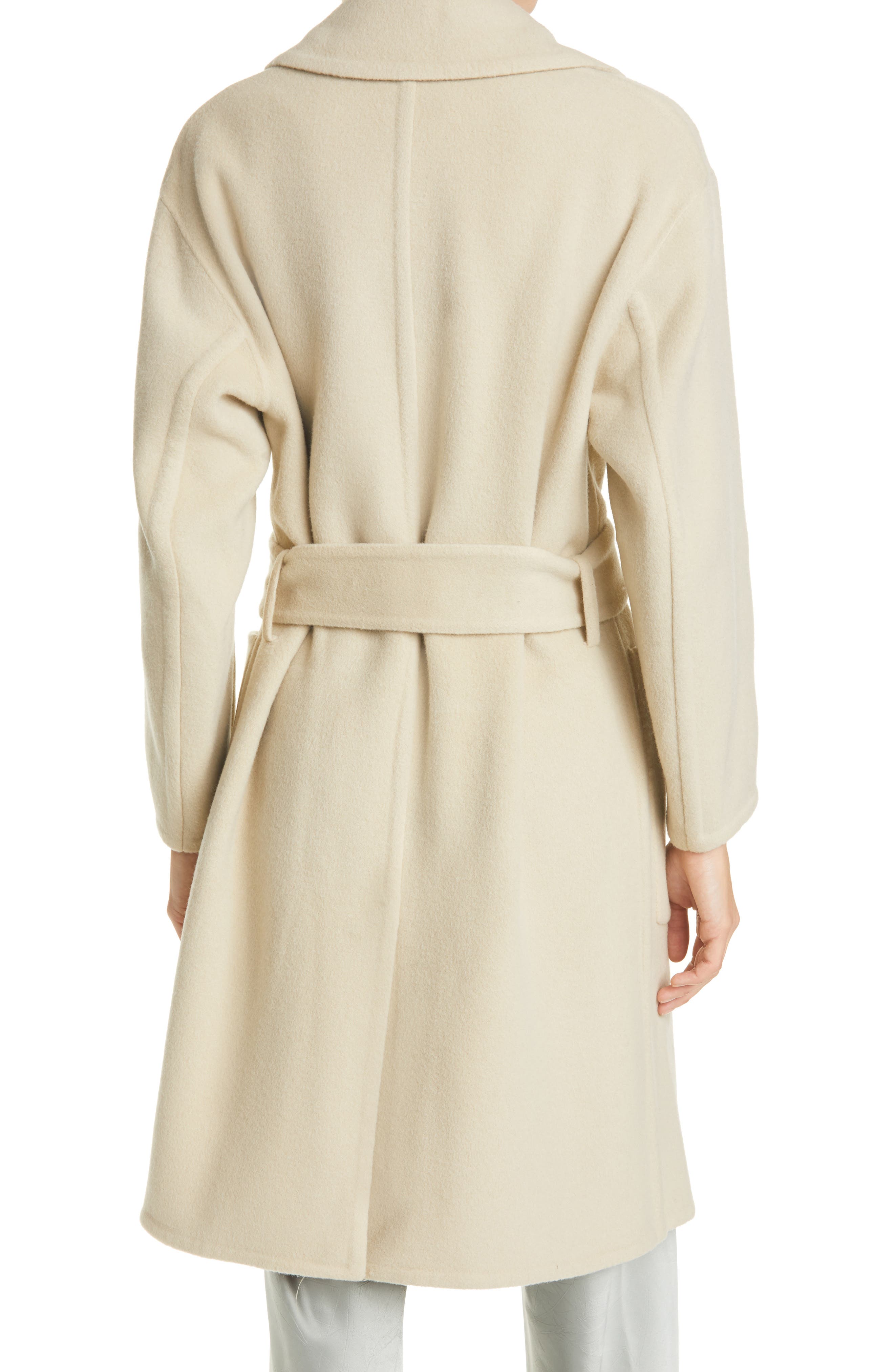Vince Patch Pocket Belted Wool Blend Coat | Nordstromrack