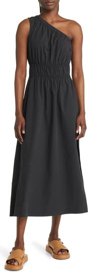 Rails Selani One-Shoulder Cotton Poplin Dress | Nordstromrack
