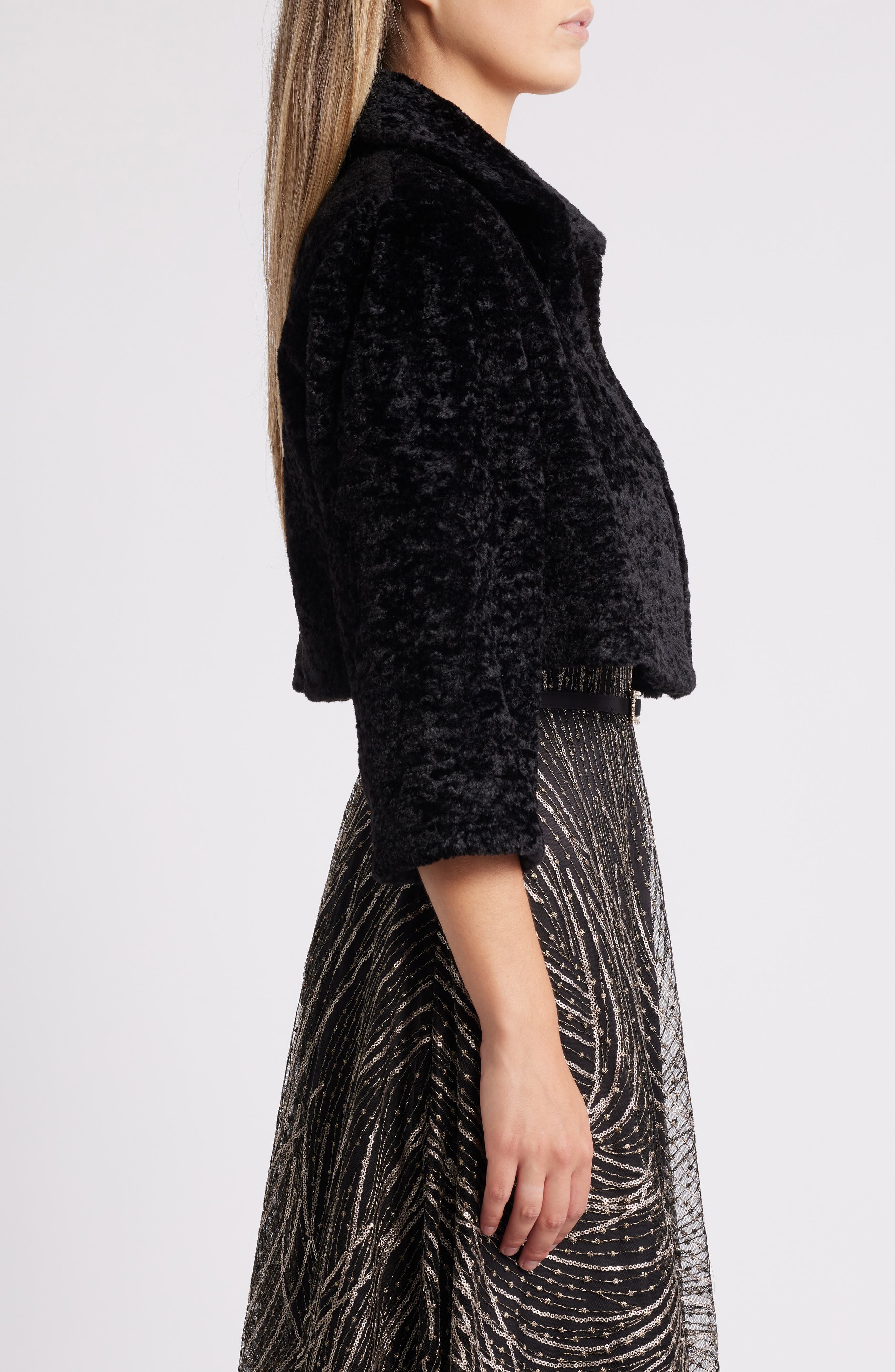 Eliza J Faux Fur Bolero | Nordstrom