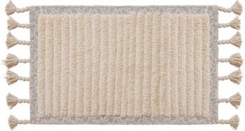 Lucky Brand Overtufted Cotton Fringe Bath Rug | Nordstromrack