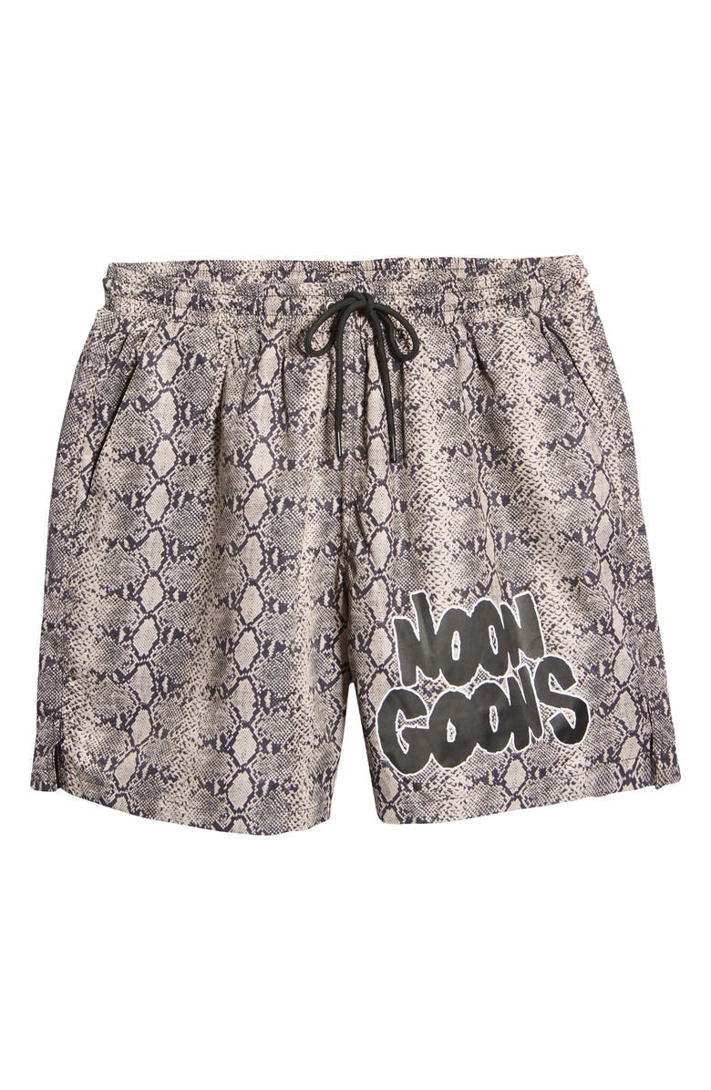 Noon Goons Gonzo Snake Print Nylon Swim Trunks | Nordstrom
