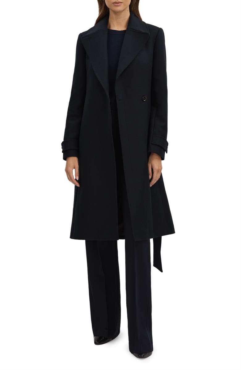 Reiss Tor Belted Wool Blend Coat | Nordstromrack