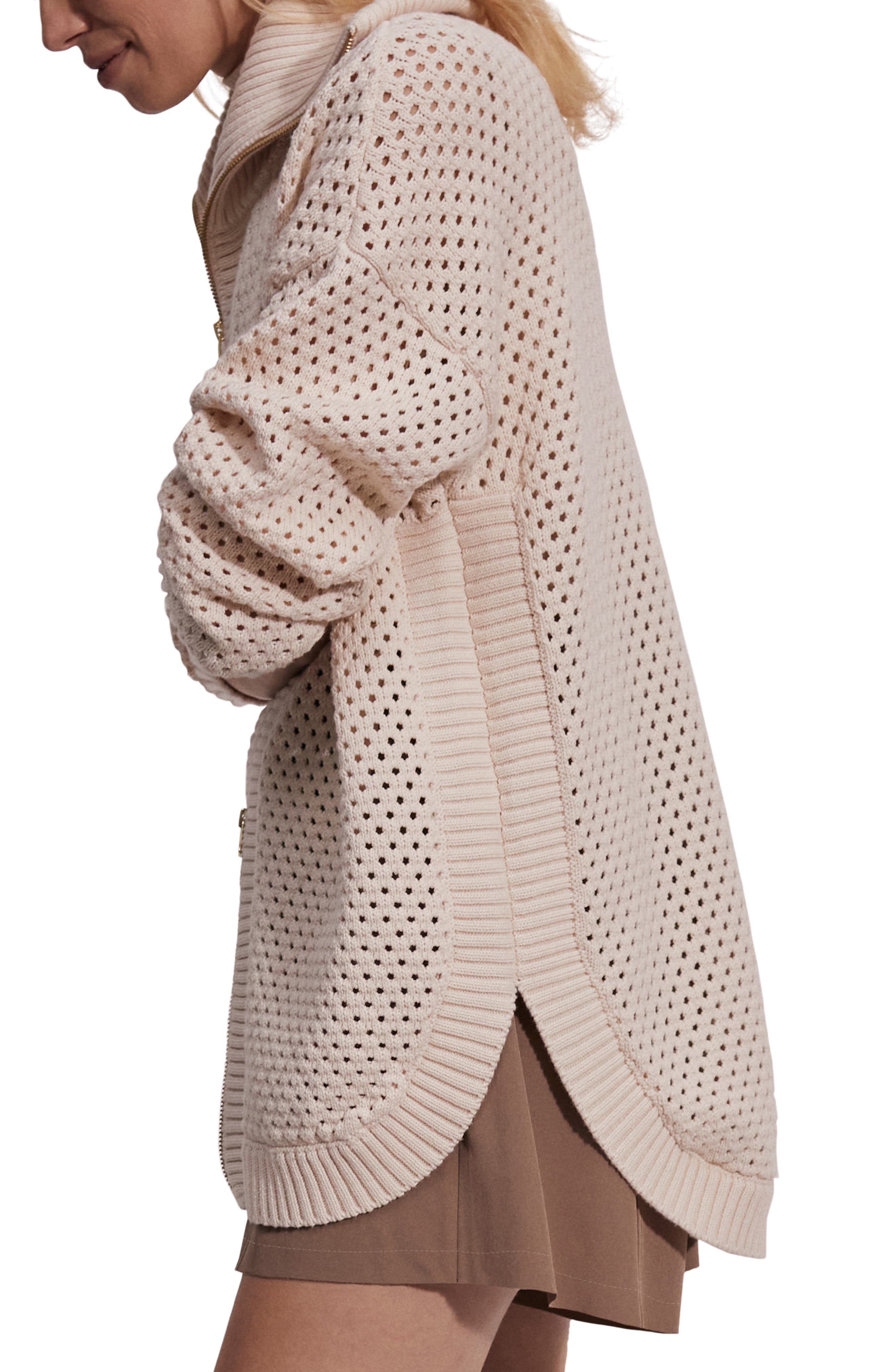 Varley Finn Longline Knit Jacket | Nordstrom