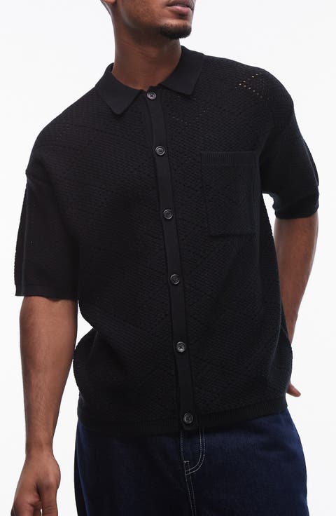 Men's Knit Button Up Shirts | Nordstrom Rack