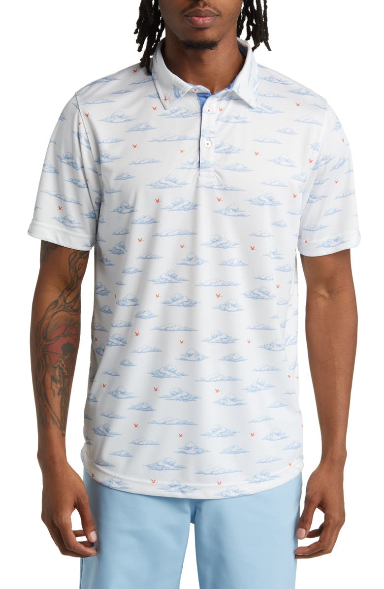 Swannies Gusto Cloud Print Golf Polo | Nordstromrack