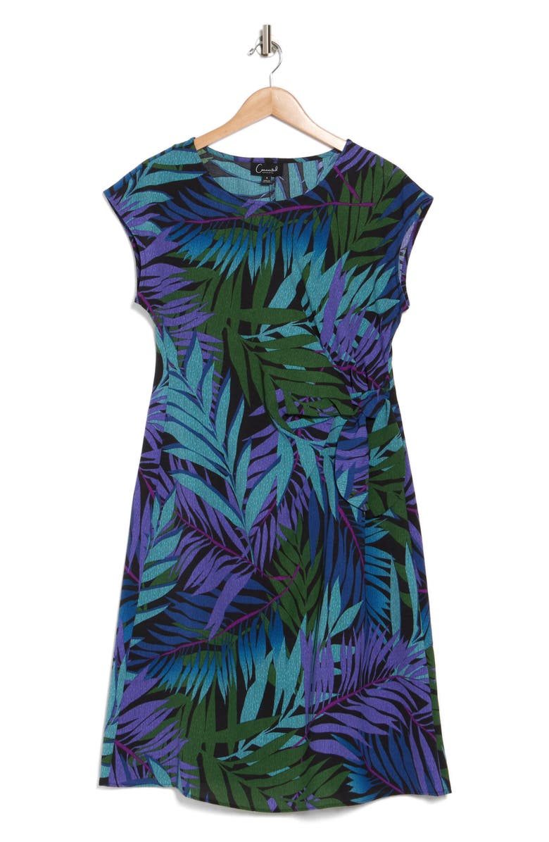 Connected Apparel Tie Waist Mock Wrap Dress | Nordstromrack