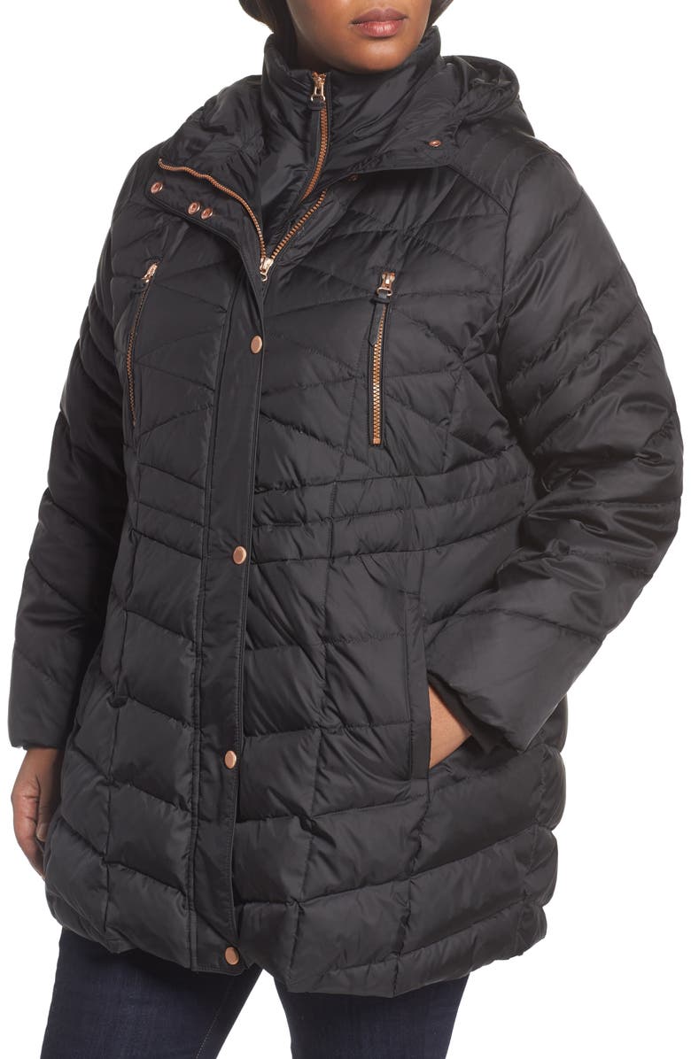 Andrew Marc Marley Down Coat with Detachable Faux Fur | Nordstrom
