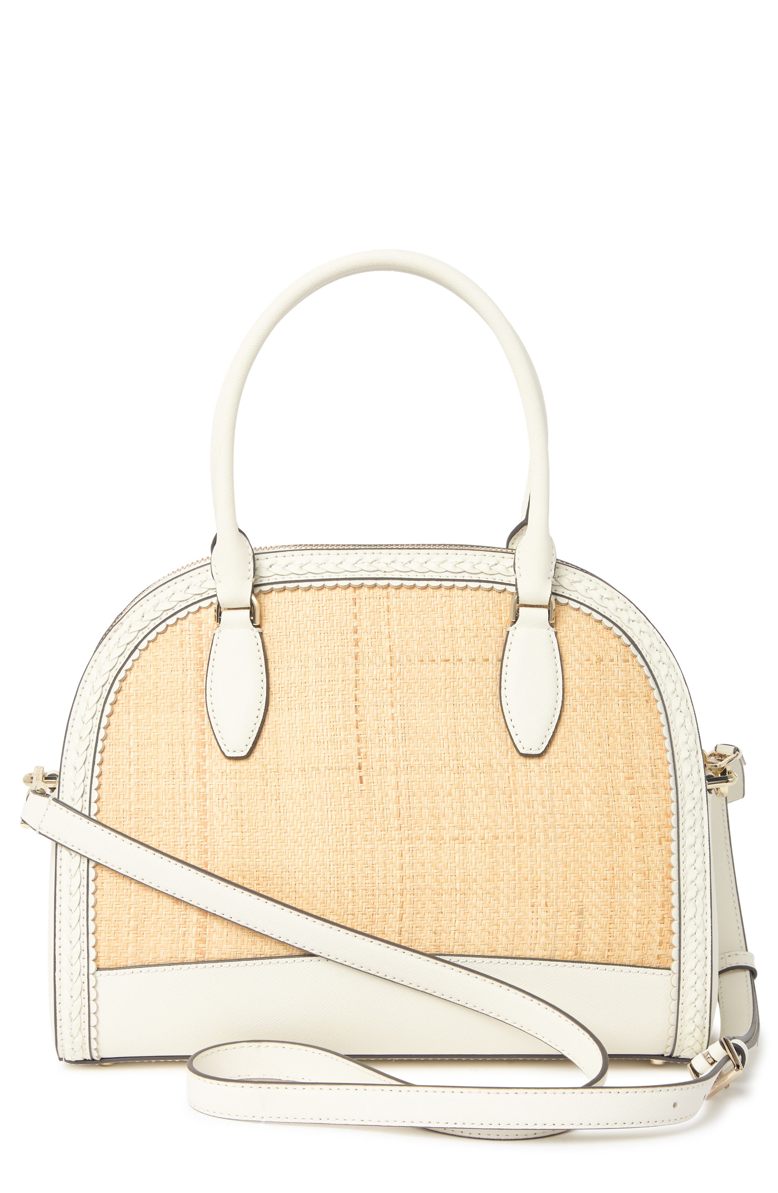 large straw dome crossbody satchel bag (Women) | Nordstromrack