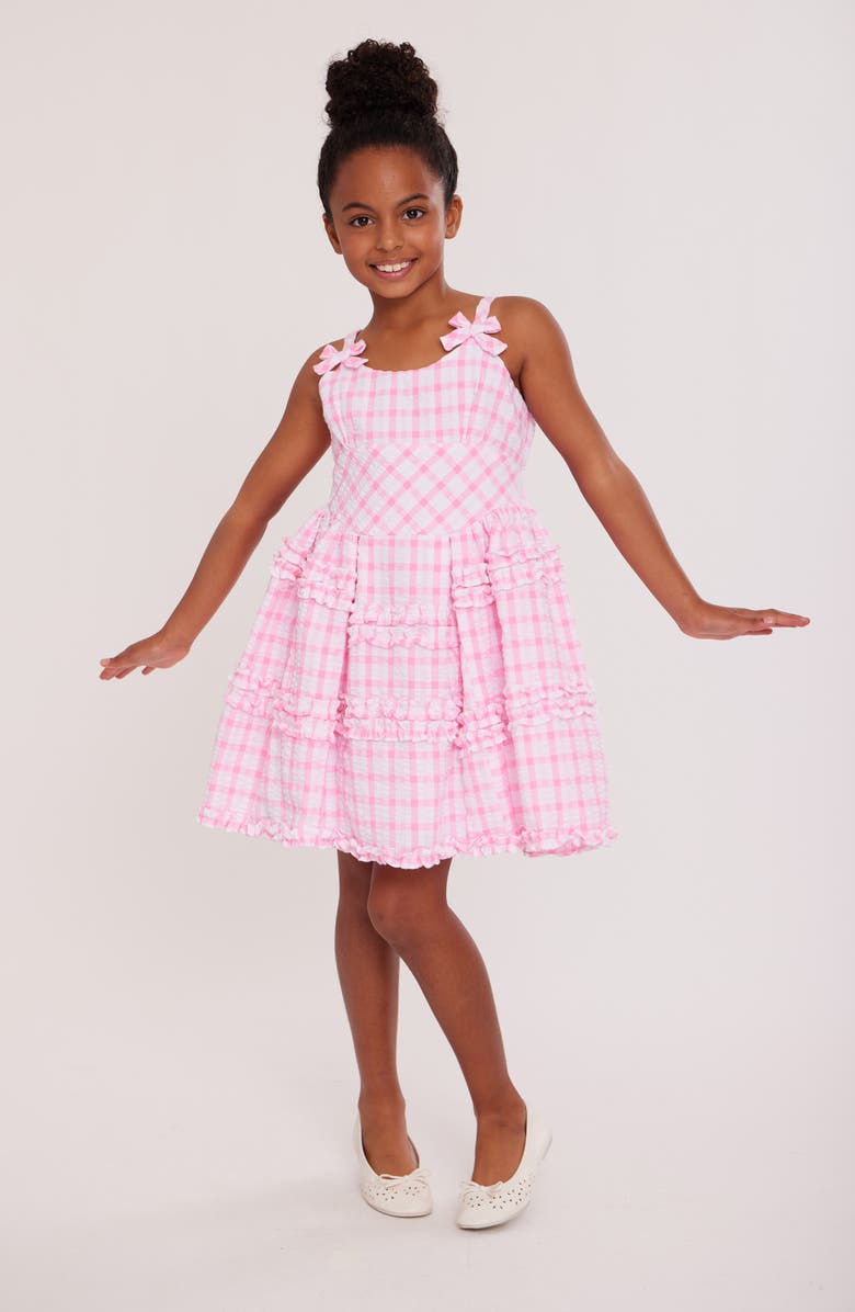 Bonnie Jean Kids' Gingham Seersucker Party Dress | Nordstromrack