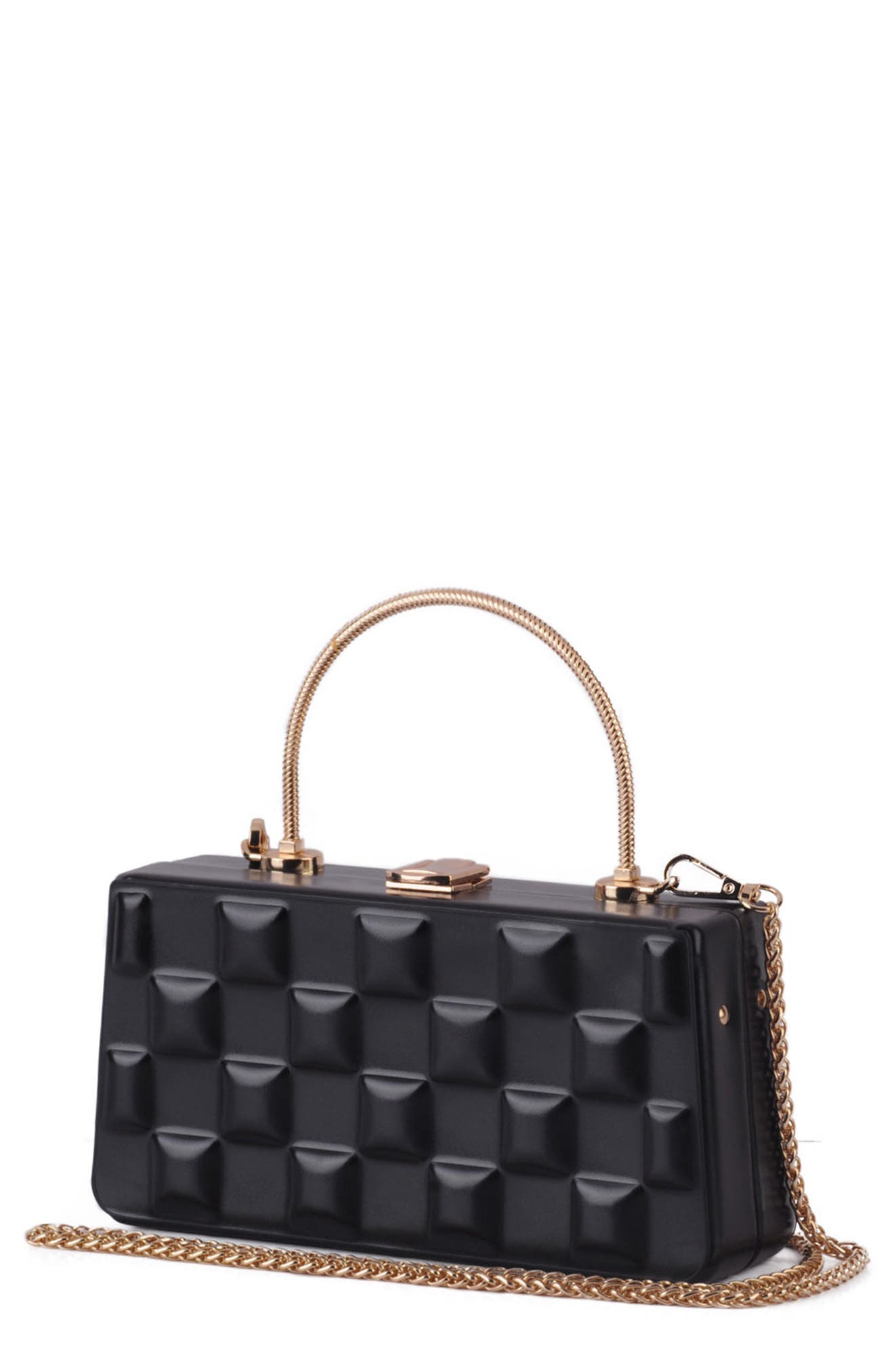 MOST WANTED USA Lattice Texture Hardshell Crossbody Bag | Nordstromrack