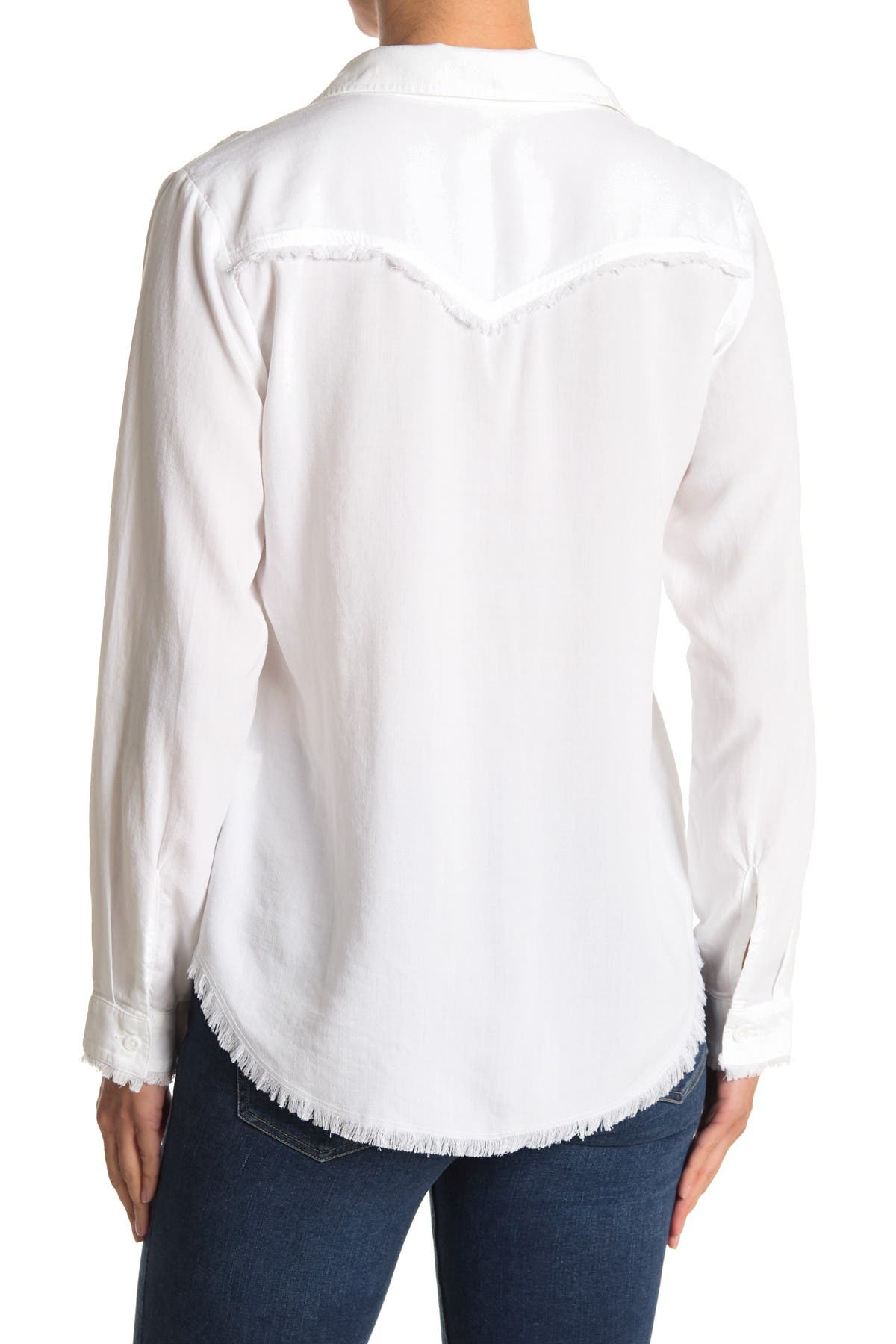 Cloth & Stone Frayed Button Down Blouse | Nordstromrack
