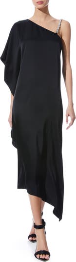 Alice + Olivia Tae Crystal Strap Asymmetric Maxi Dress | Nordstromrack