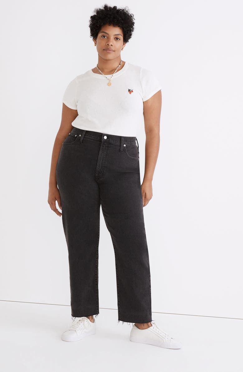 Madewell The Perfect Vintage Raw Hem Straight Leg Jeans | Nordstromrack