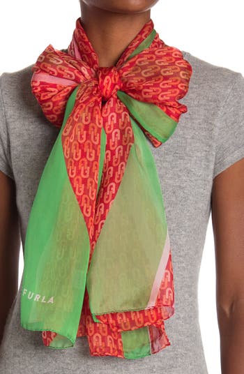 Furla Patterned Silk Stole | Nordstromrack