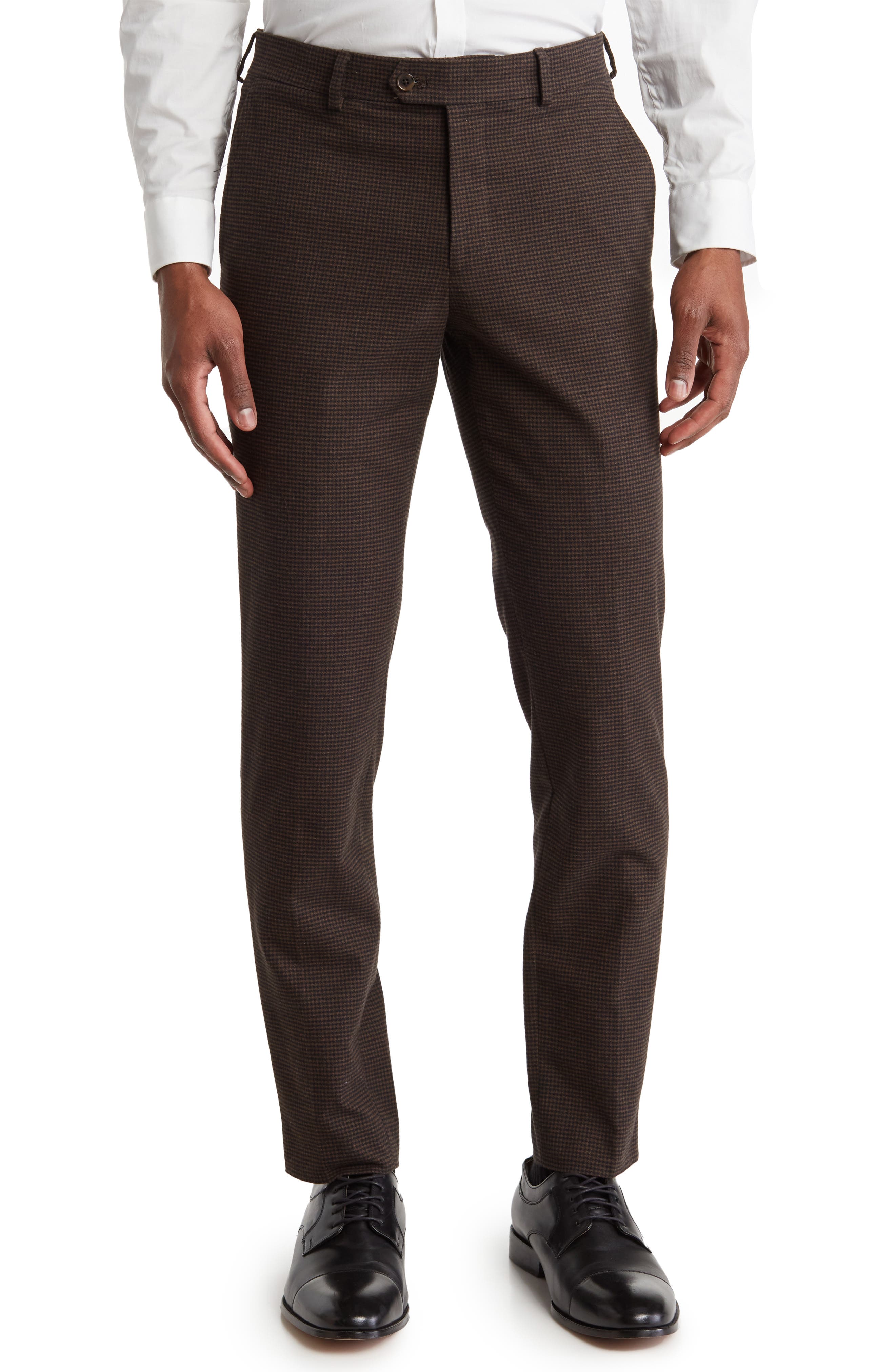 Original Penguin Check Cotton Brushed Trousers | Nordstromrack