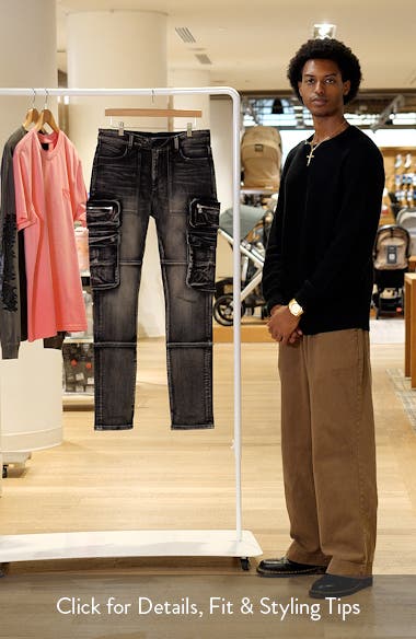 RtA Slate Cargo Skinny Jeans | Nordstrom