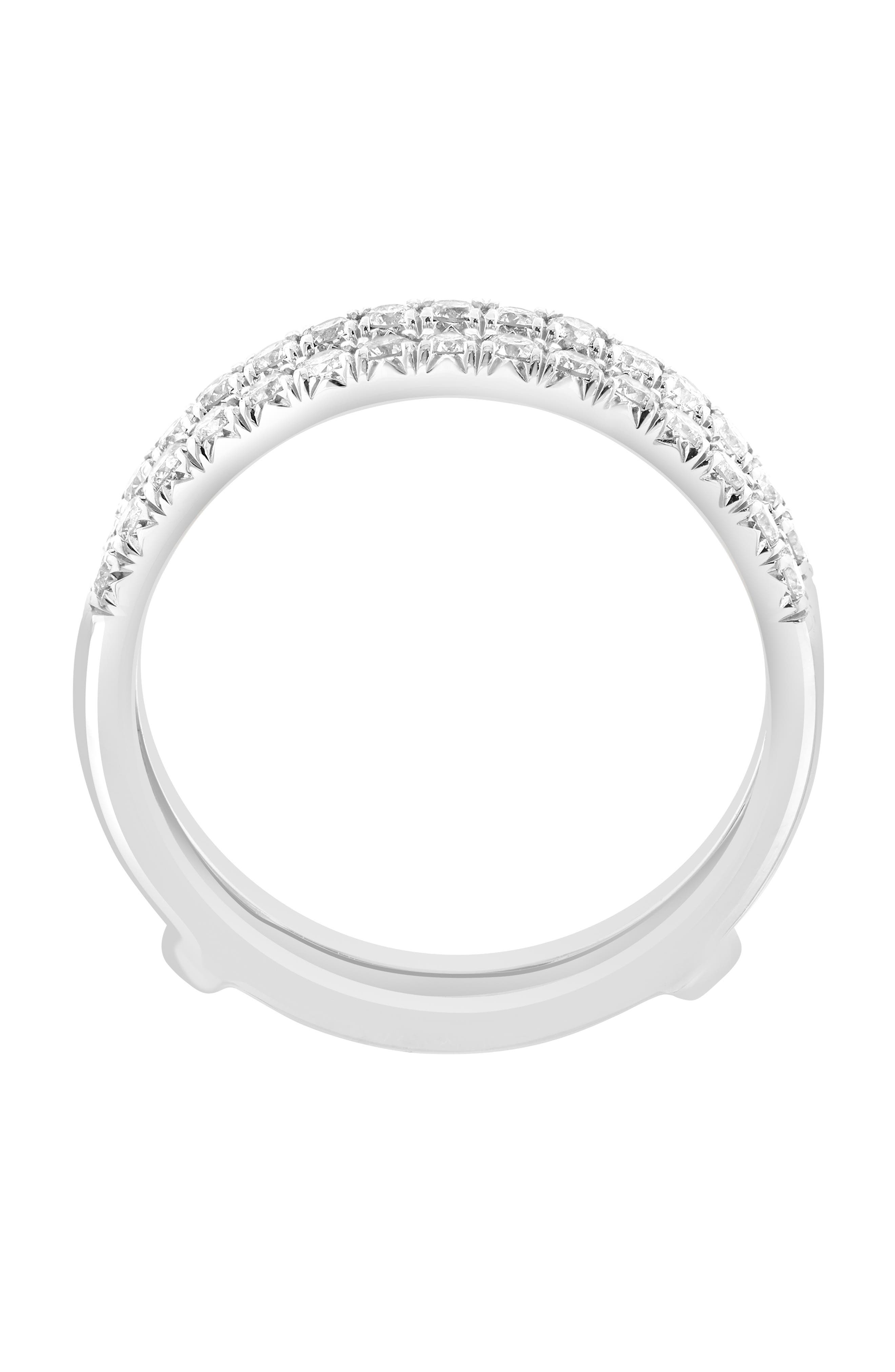 EFFY Sterling Silver Diamond Double Band Ring | Nordstromrack