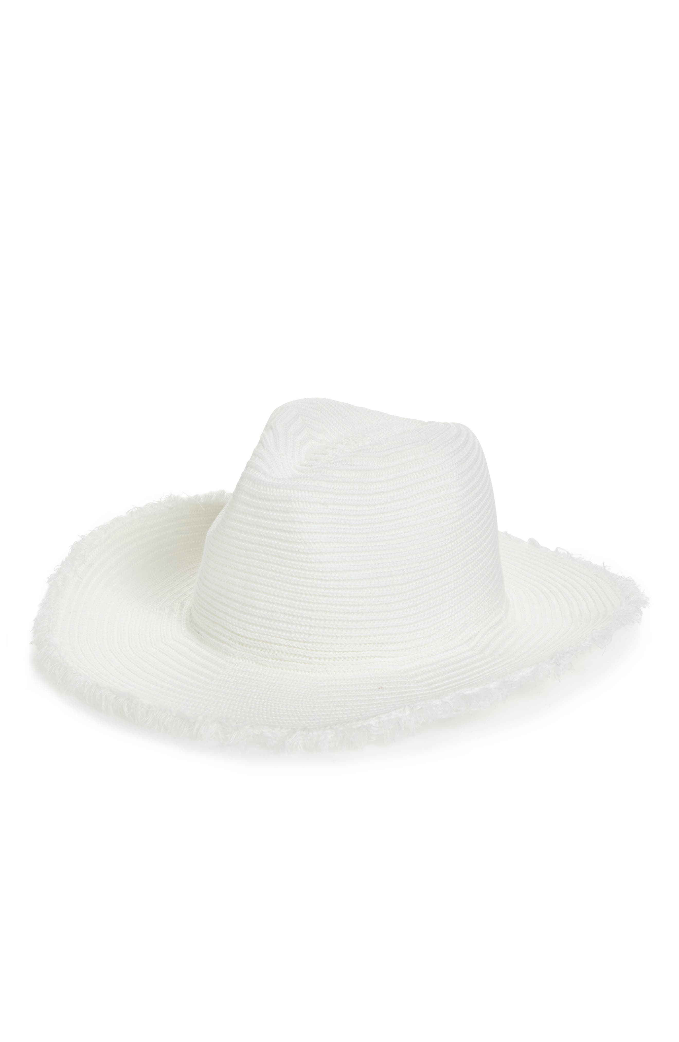 Melrose and Market Fringe Woven Cowboy Hat | Nordstromrack