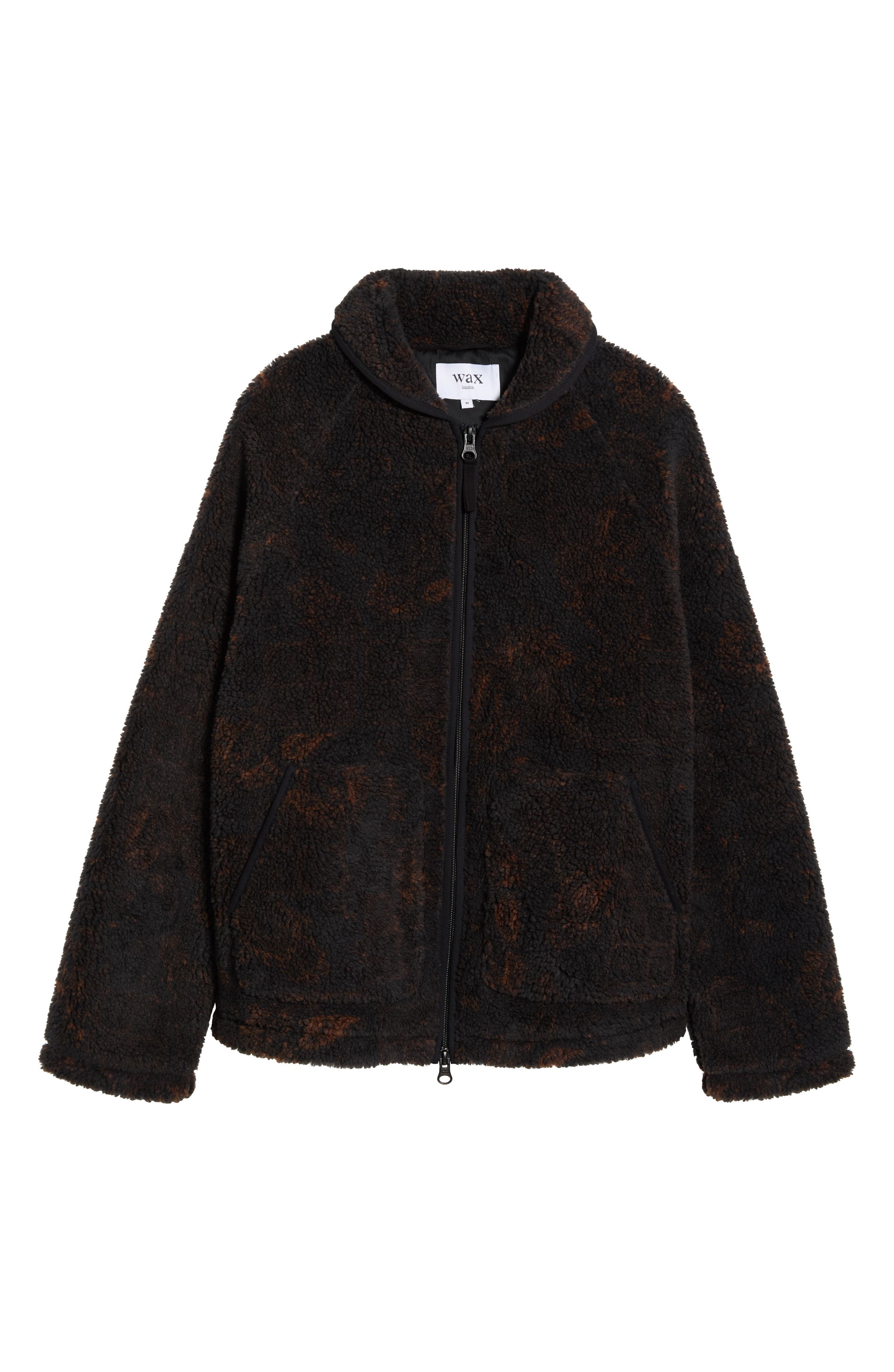 Wax London Tate Paisley High Pile Fleece Jacket | Nordstromrack