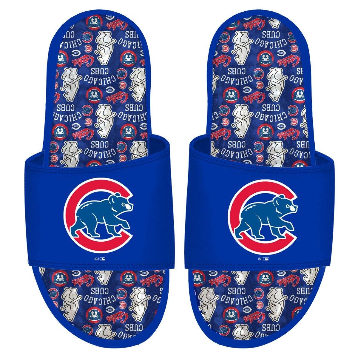 ISLIDE Chicago Cubs Team Pattern Gel Slide Sandals | Nordstrom