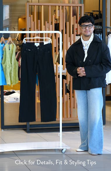 BDG Urban Outfitters Kayla Low Rider Textured Trouser Leg Jeans | Nordstrom