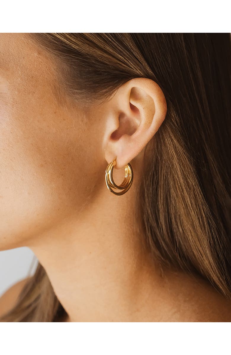 Sterling Forever Penelope Triple Hoop Earrings | Nordstromrack