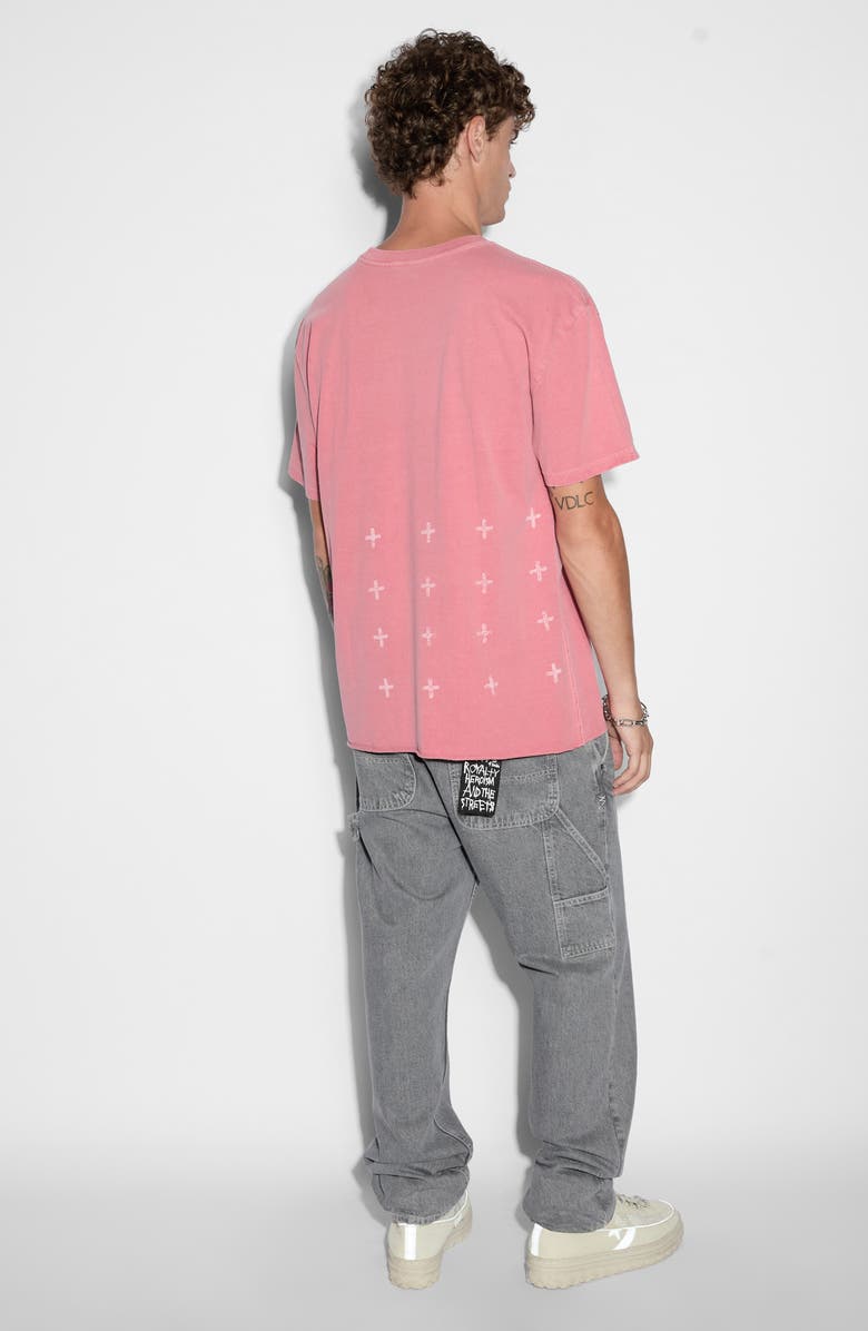 Ksubi 1999 Biggie Bleached Red Cotton T-Shirt | Nordstromrack