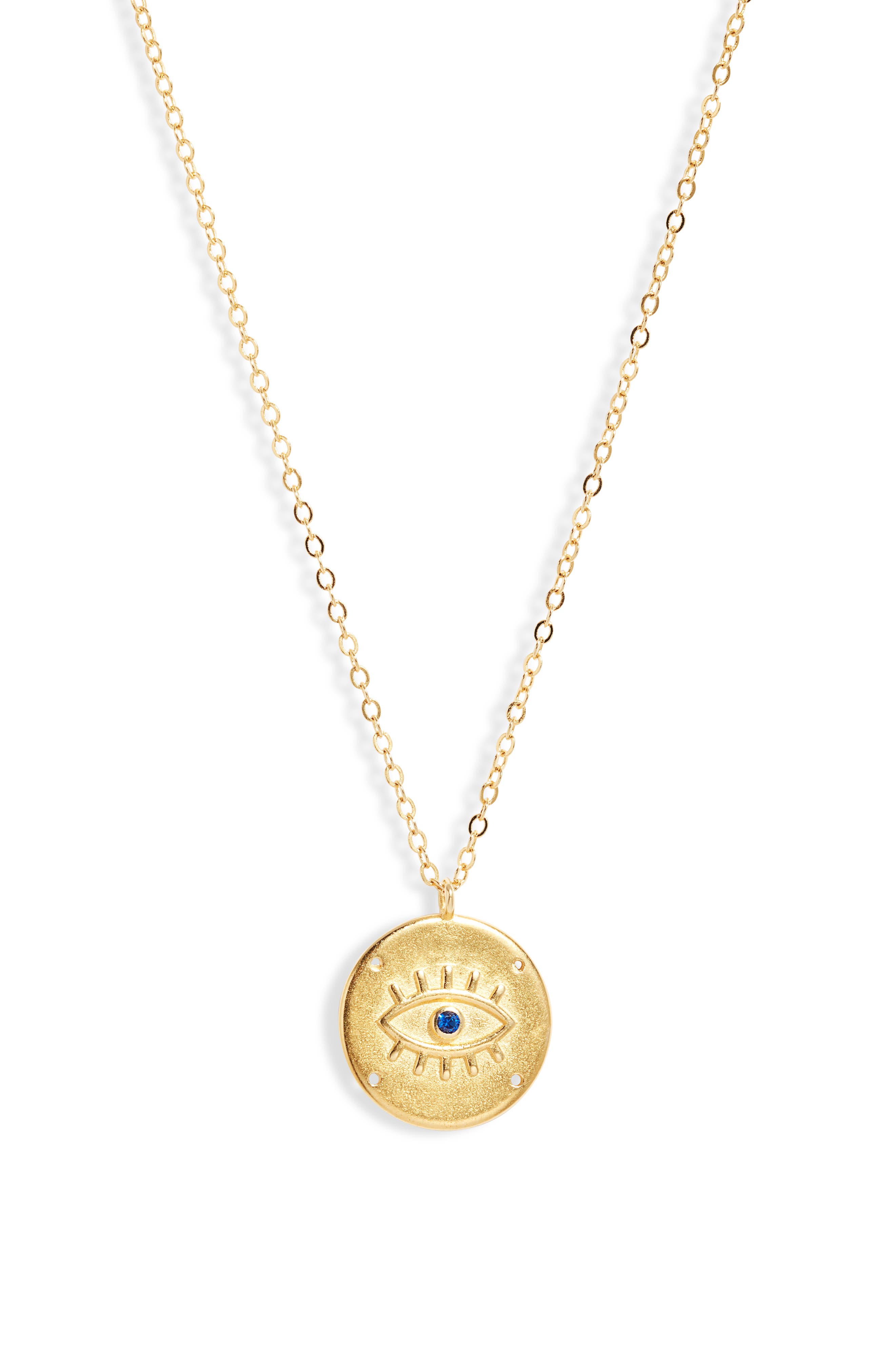 Liza Schwartz Evil Eye Coin Pendant Necklace | Nordstromrack