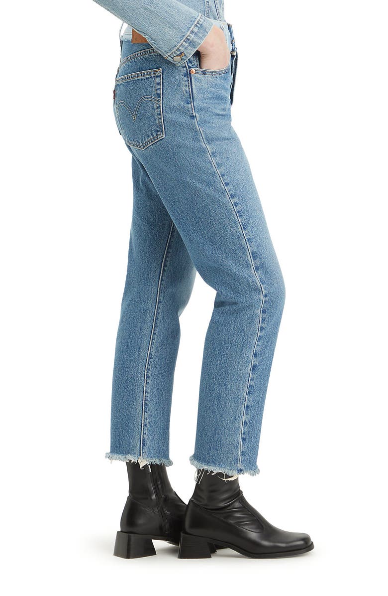 Levi's 501® Split Craft Raw Hem Crop Straight Leg Jeans | Nordstromrack