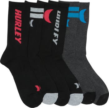 Hurley Pack of 6 Terry Crew Socks | Nordstromrack