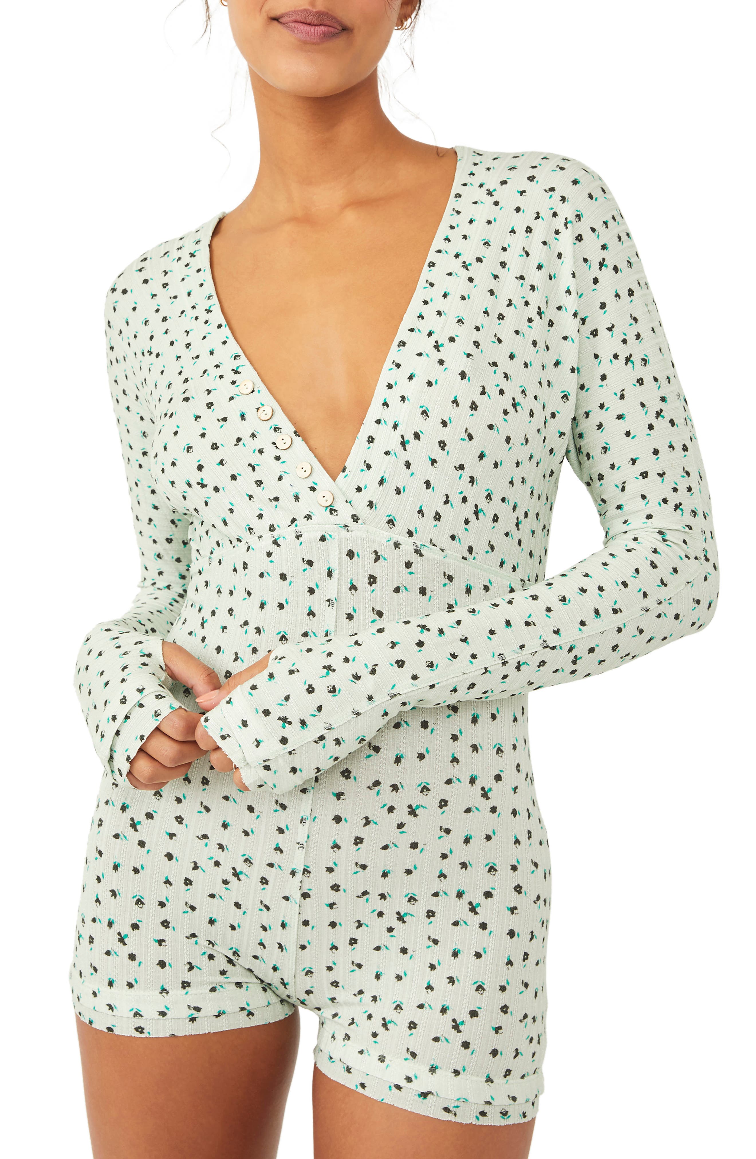 Free People Intimately FP Sleep In Long Sleeve Romper | Nordstromrack