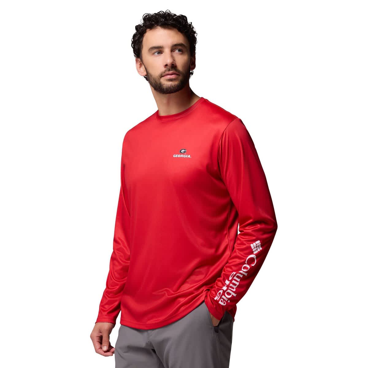 Columbia Men's Columbia Red Georgia Bulldogs PHG Terminal Shot Long ...