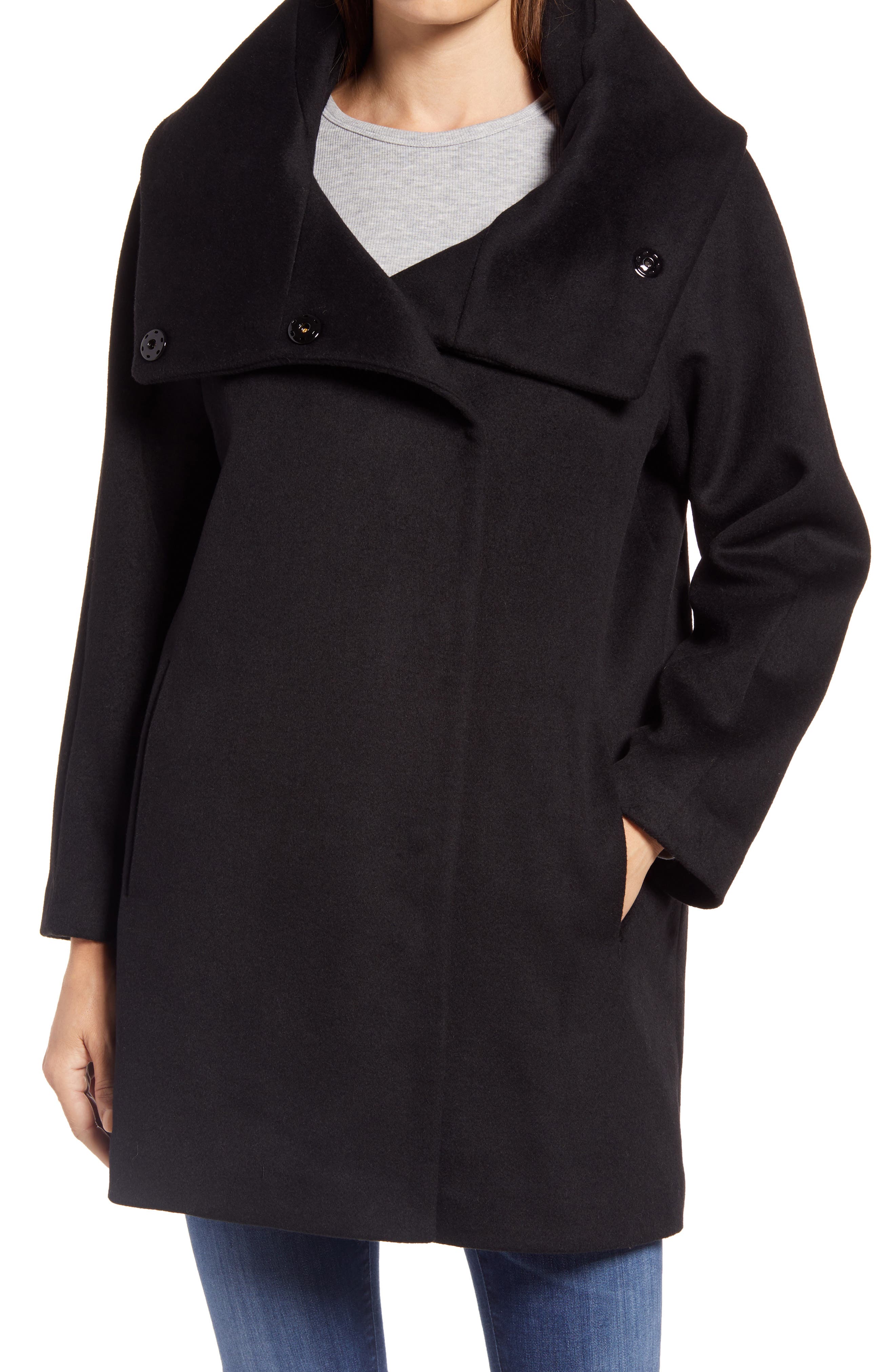 Gallery Wool Blend Convertible Collar Coat | Nordstrom